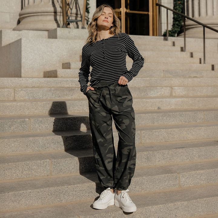 Jetsetter Cargo Joggers, Camo - Albion Fit