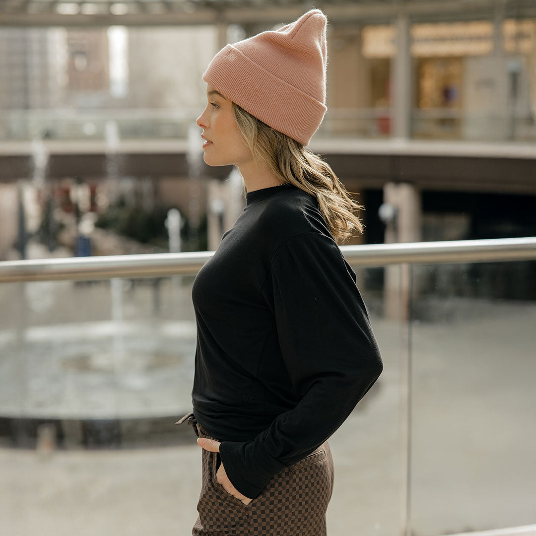 The Coco Long Sleeve, Bamboo Black - Albion Fit