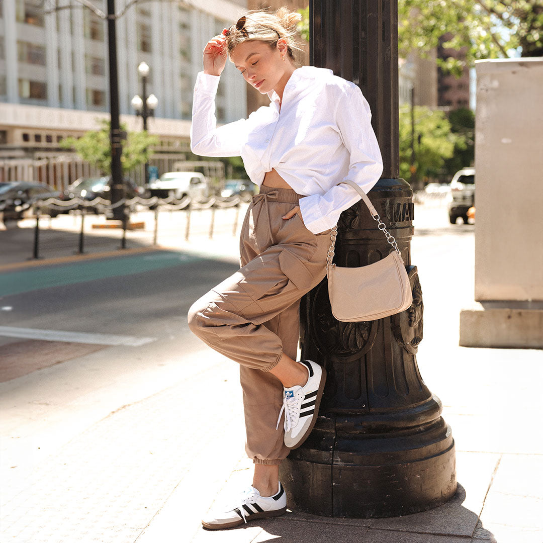 Jetsetter Cargo Joggers, Chestnut - Albion Fit
