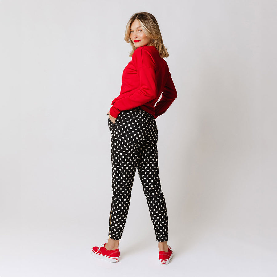 Black Polka Dot Jetsetters - Albion Fit