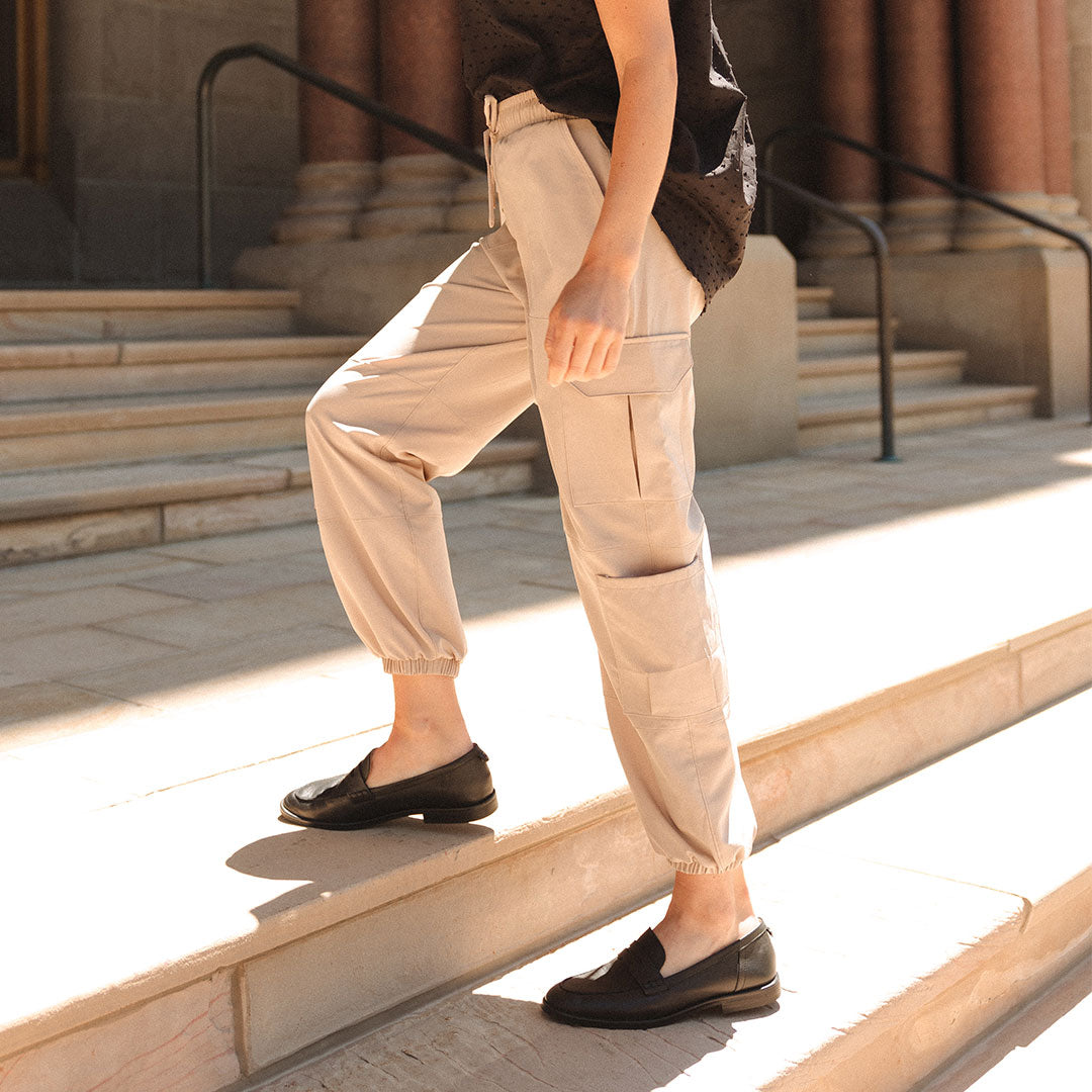 Jetsetter Cargo Joggers, Cobblestone - Albion Fit