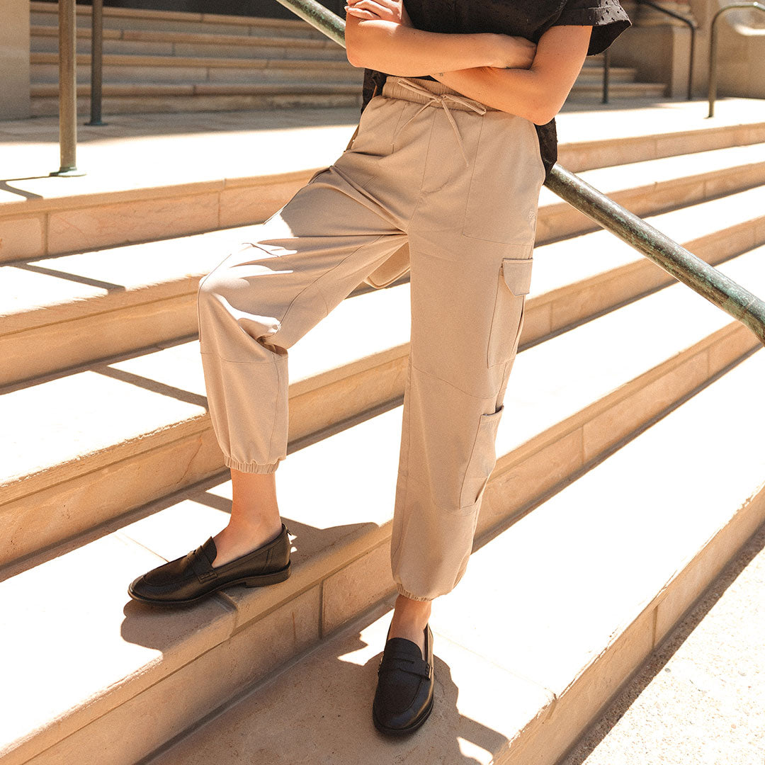 Jetsetter Cargo Joggers, Cobblestone - Albion Fit