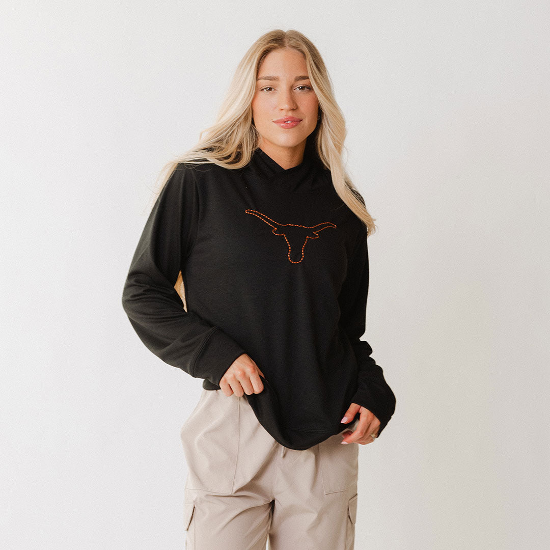 Texas Embroidered City Pullover, Black - Albion Fit