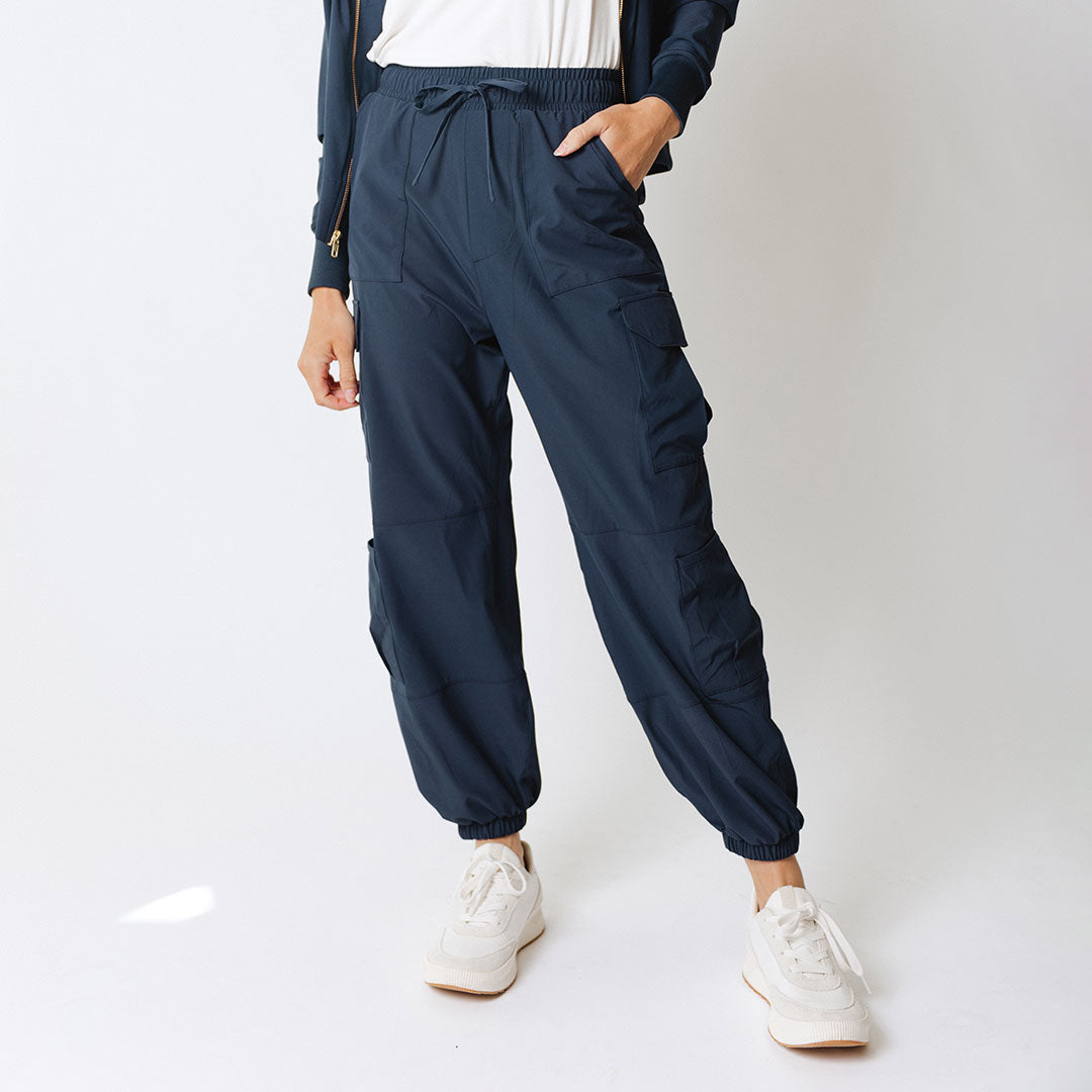 Jetsetter Cargo Joggers, True Blue - Albion Fit