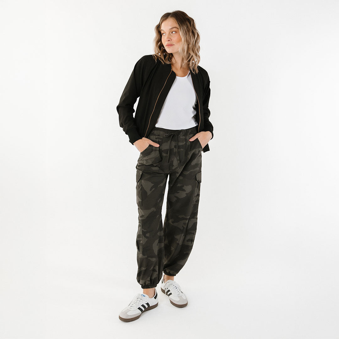 Jetsetter Cargo Joggers, Camo - Albion Fit