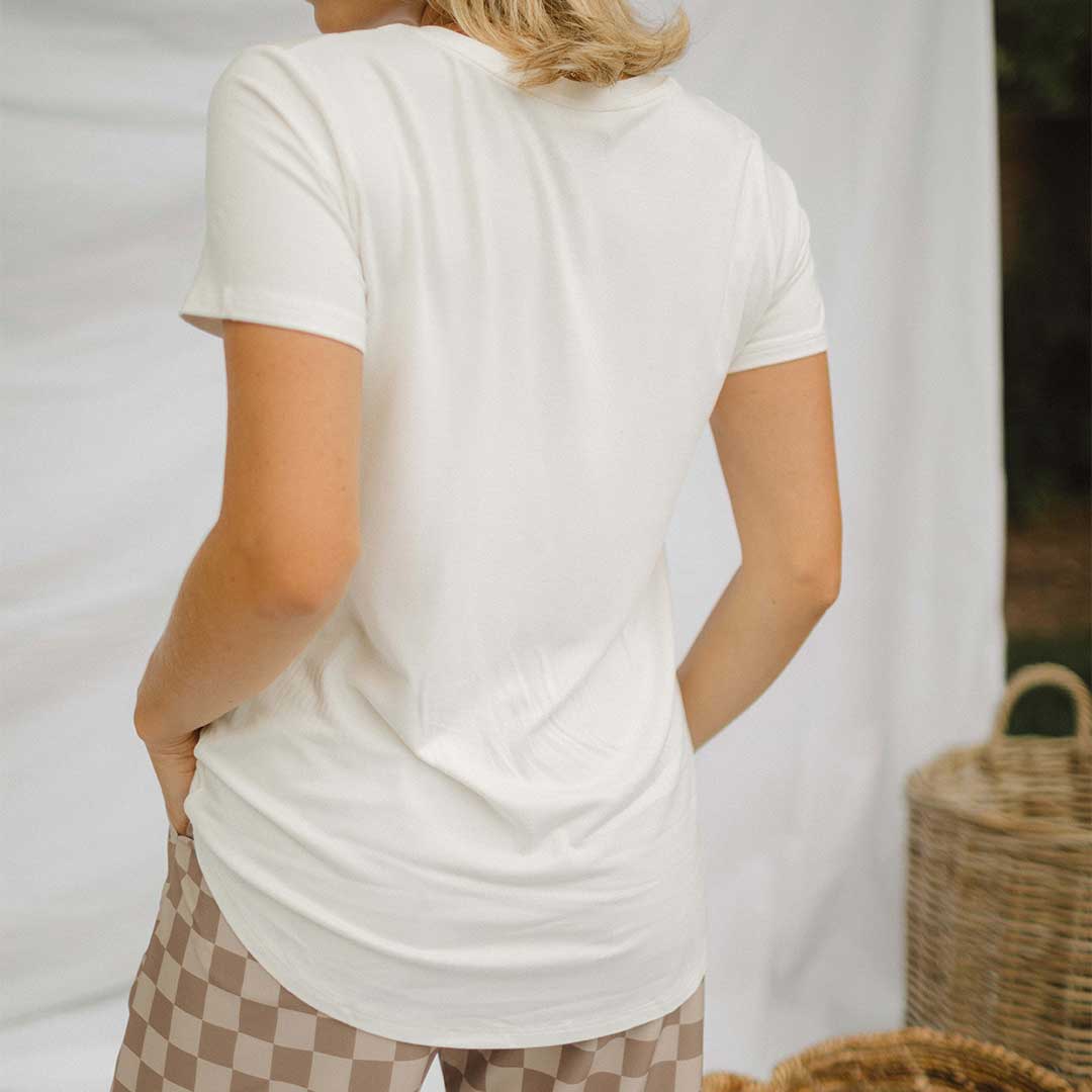 Basic Tee, Bamboo Ivory - Albion