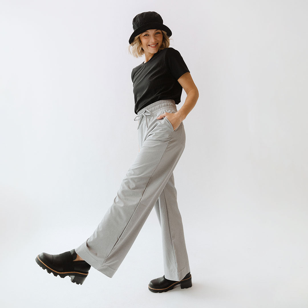 Audrey Trouser, Heather Light Grey - Albion