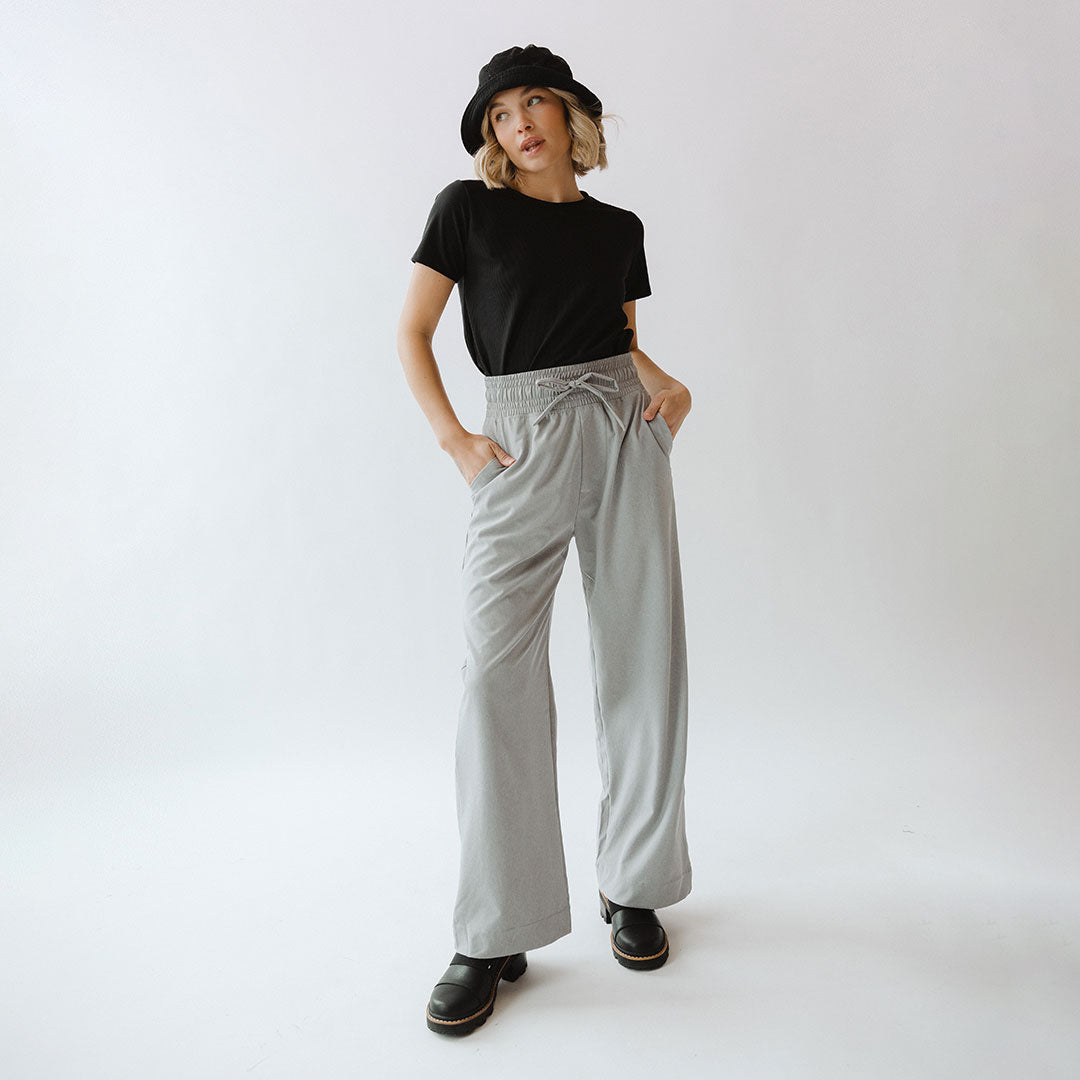 Audrey Trouser, Heather Light Grey - Albion
