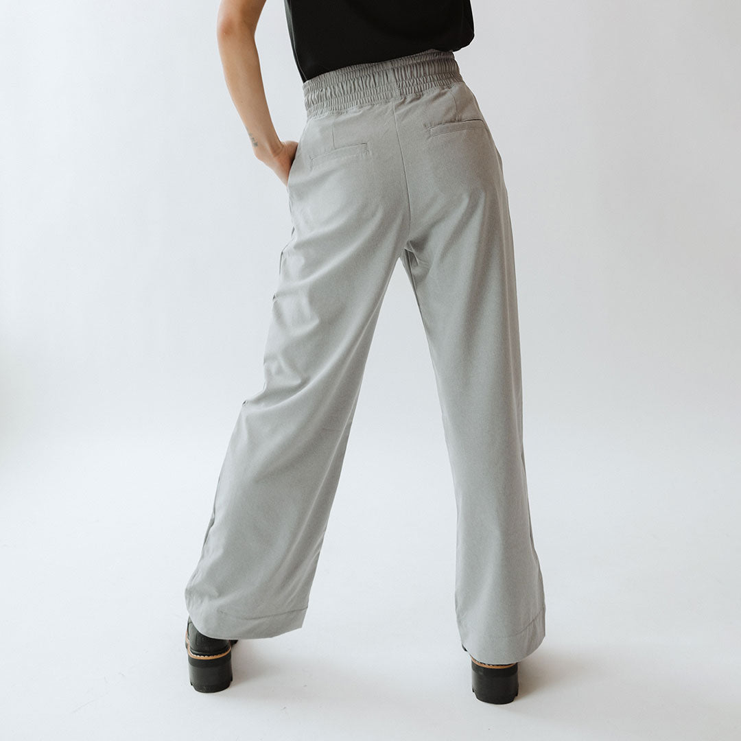 Audrey Trouser, Heather Light Grey - Albion Fit
