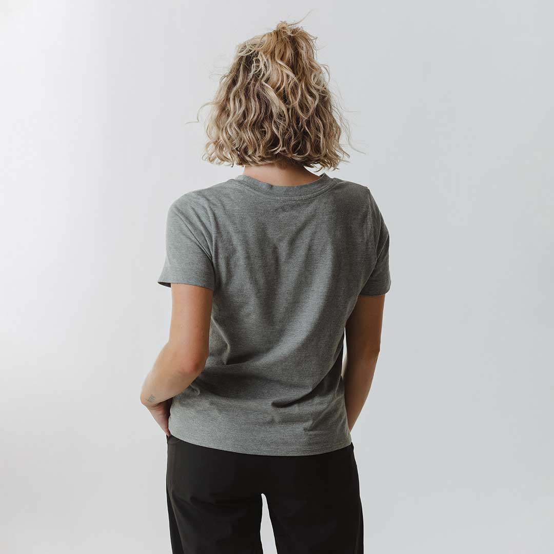 Utah Boyfriend Tee, Grey Till I Die - Albion Fit