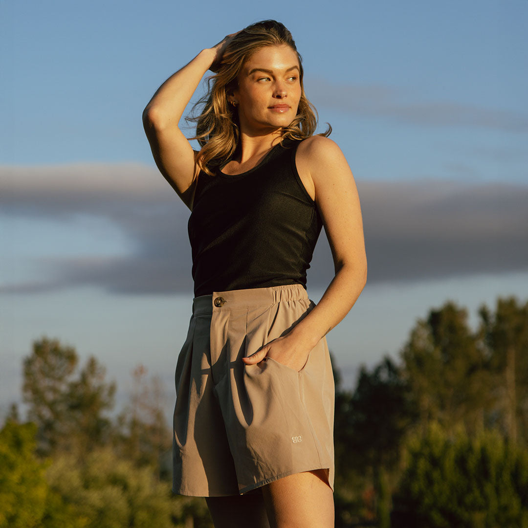Links Shorts, Jetsetter Cobblestone - Albion Fit