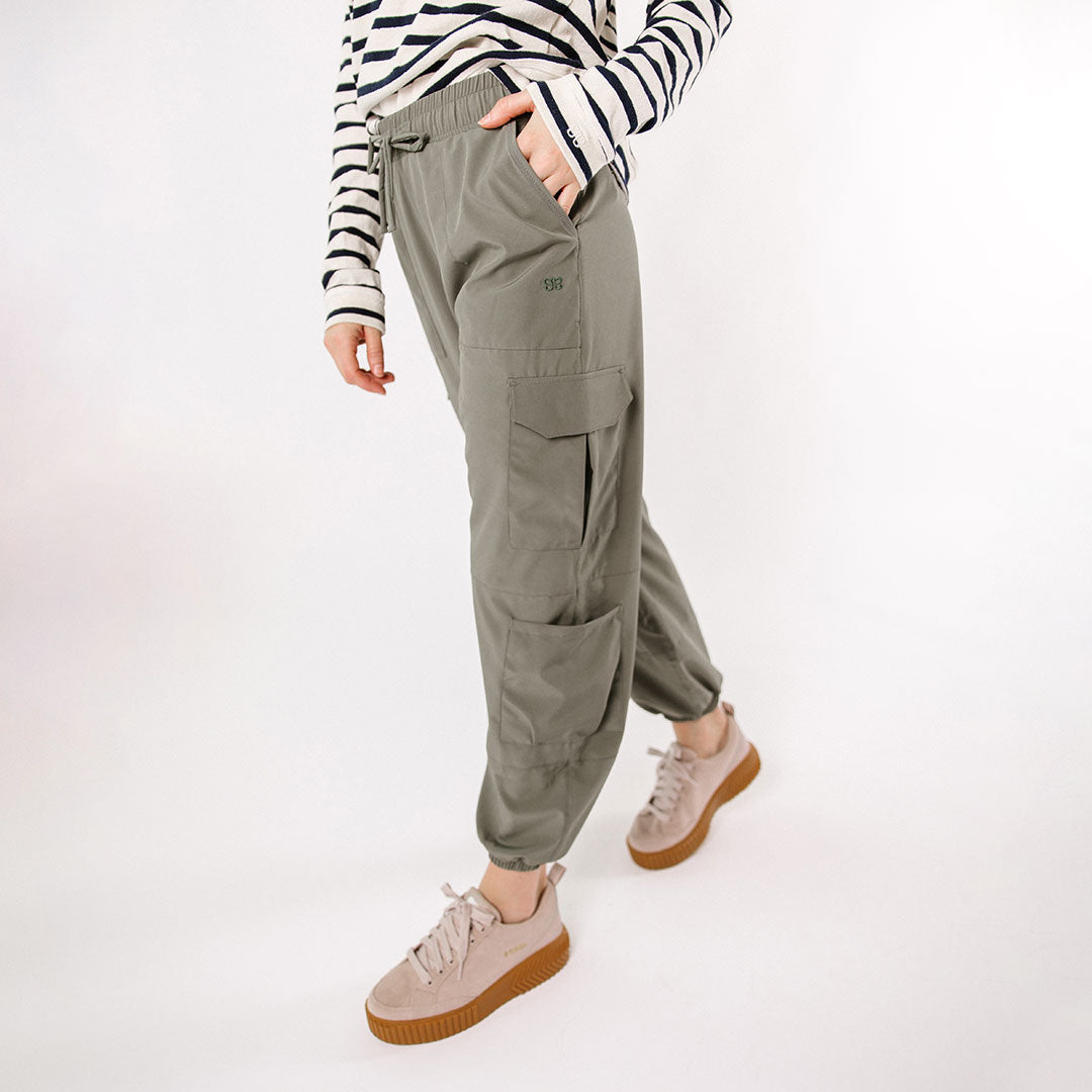 Jetsetter Cargo Joggers, Olive - Albion Fit