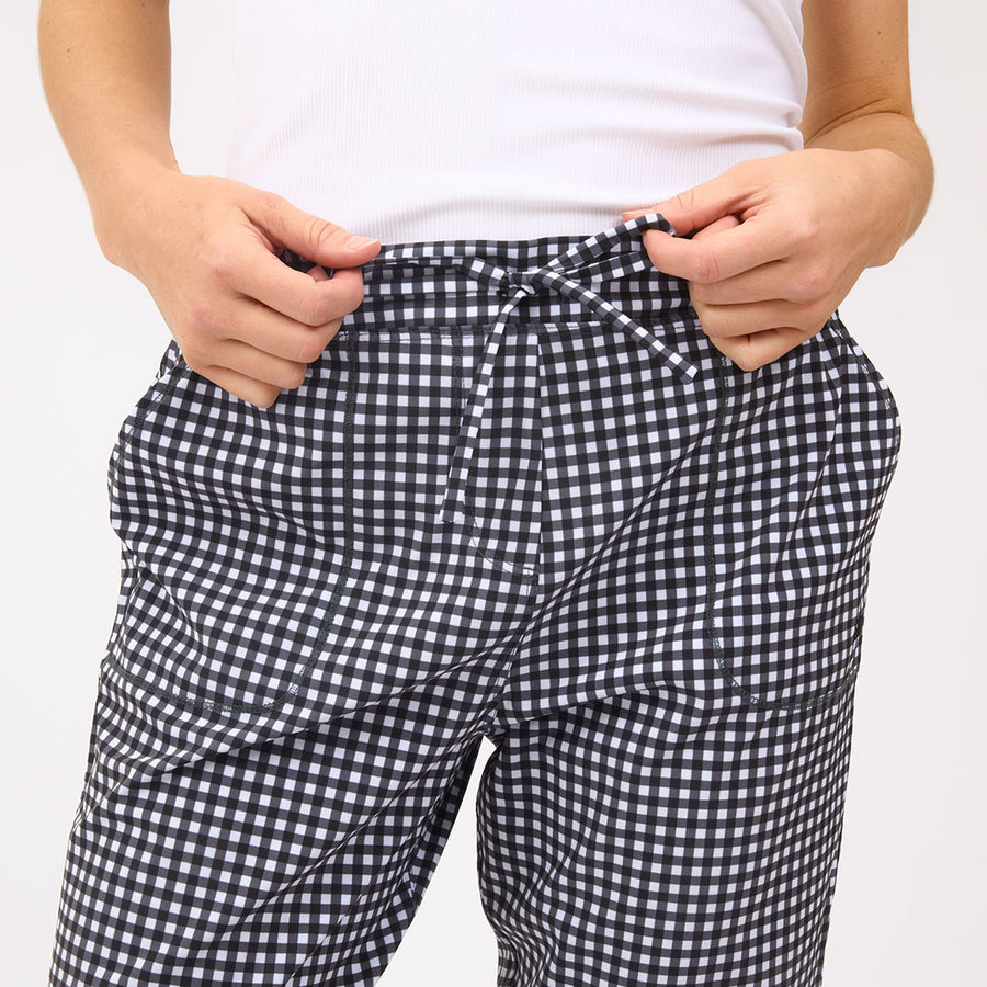 Black Check Jetsetters - Albion Fit